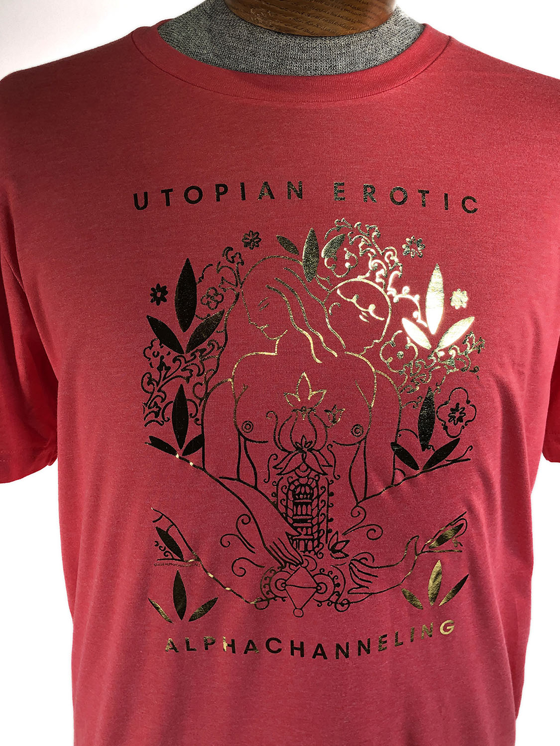 T-Shirt: Utopian Gold Foil – ALPHACHANNELING